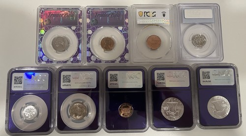 Lot Of 9 - Slabbed NGC & PCGS Modern Coins | eBay