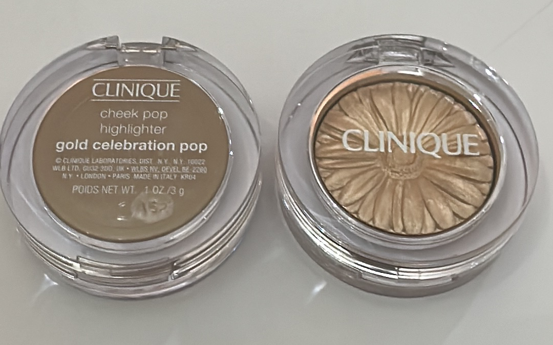 2 CLINIQUE Cheek Pop Highlighter Gold Celebration POP Full Size 3g Each ...