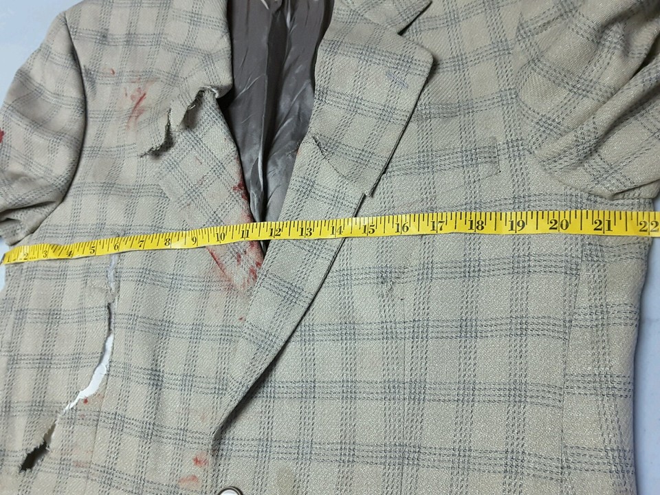 Zombie Jacket 1990s Bloody Costume WALKING DEAD 38 R Blazer SHREDDED ...