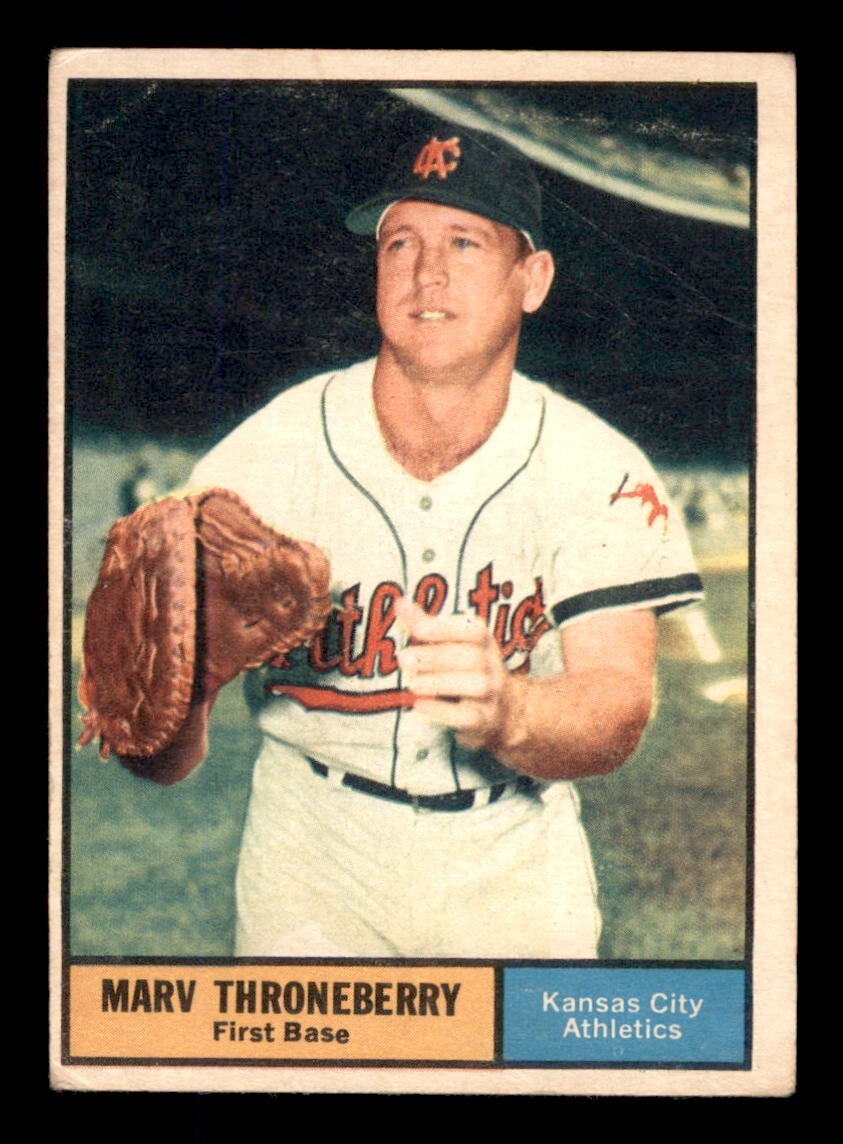 1961 Topps Baseball #57 Marv Throneberry VG *e1 | eBay