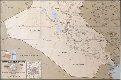 Poster, Many Sizes; Cia Map Of Central And Southern Iraq 2003 | eBay