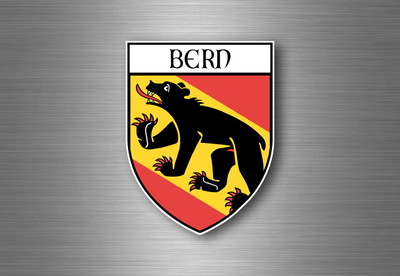 Sticker Car Motorcycle Coat Of Arms City Flag Emblem Bern Switzerland ...