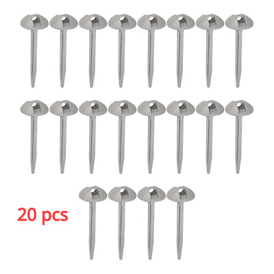 20pcs Groundsheet Carpet Pegs Heavy Duty Tent Awning Pegs Garden Nails ...
