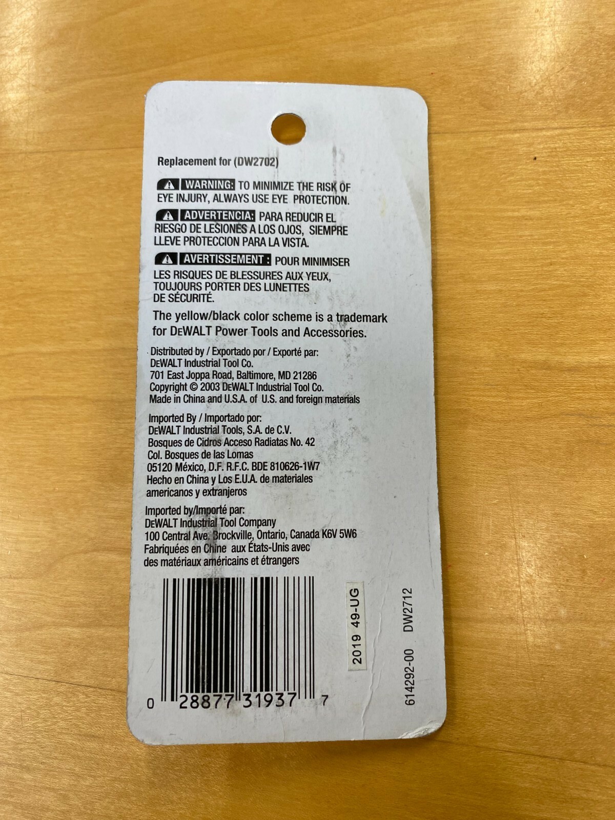 DEWALT DW2712 Split Point Flip Drive Countersink Drill Bit No 10 for ...