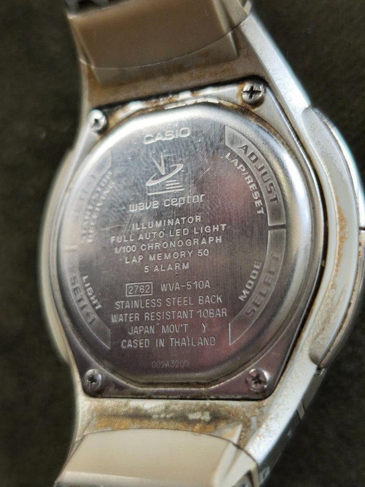 Casio Wave Ceptor Illuminator Chronograph Sport Watch. 2762 WVA-510A ...