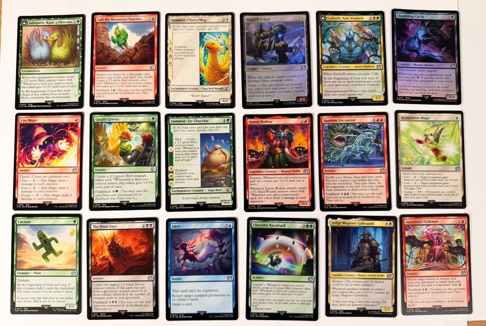 MTG Final Fantasy HUGE Bundle of cards Foils / Non Foils - Mythics ...