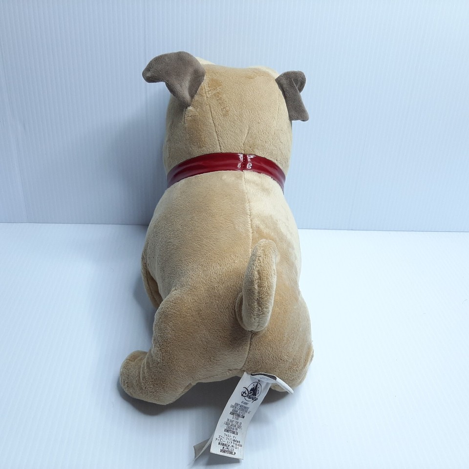 Disney Store 12" Pug Plush Rolly Red Collar Stuffed Animal Toy Puppy ...