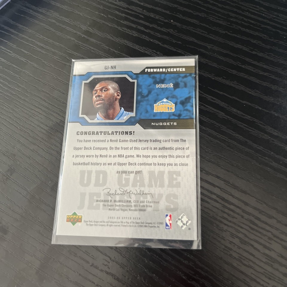 2005-06 Upper Deck UD Game Jerseys Nene Nenê #GJ-NH | eBay