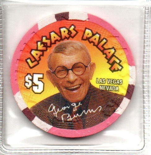 Caesars Palace Casino George Burns 100 Birthday 5 Dollar Gaming Chip as pictured | eBay