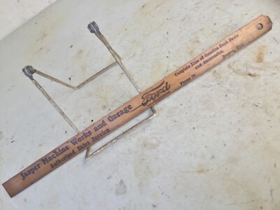 WOOD fuel stick GAS TANK gage GAUGE Jasper Indiana/In antique FORD ...
