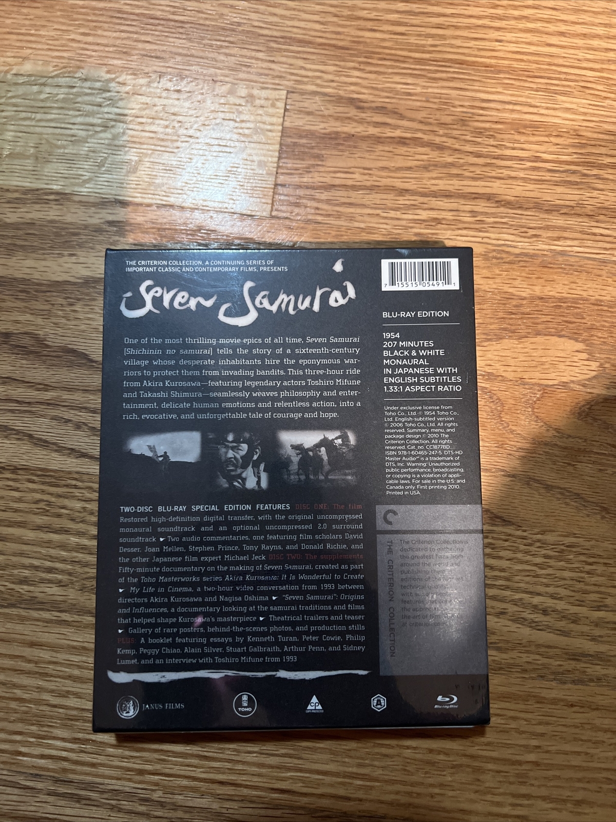 Seven Samurai (Criterion Collection) (Blu-ray, 1954) for sale online | eBay