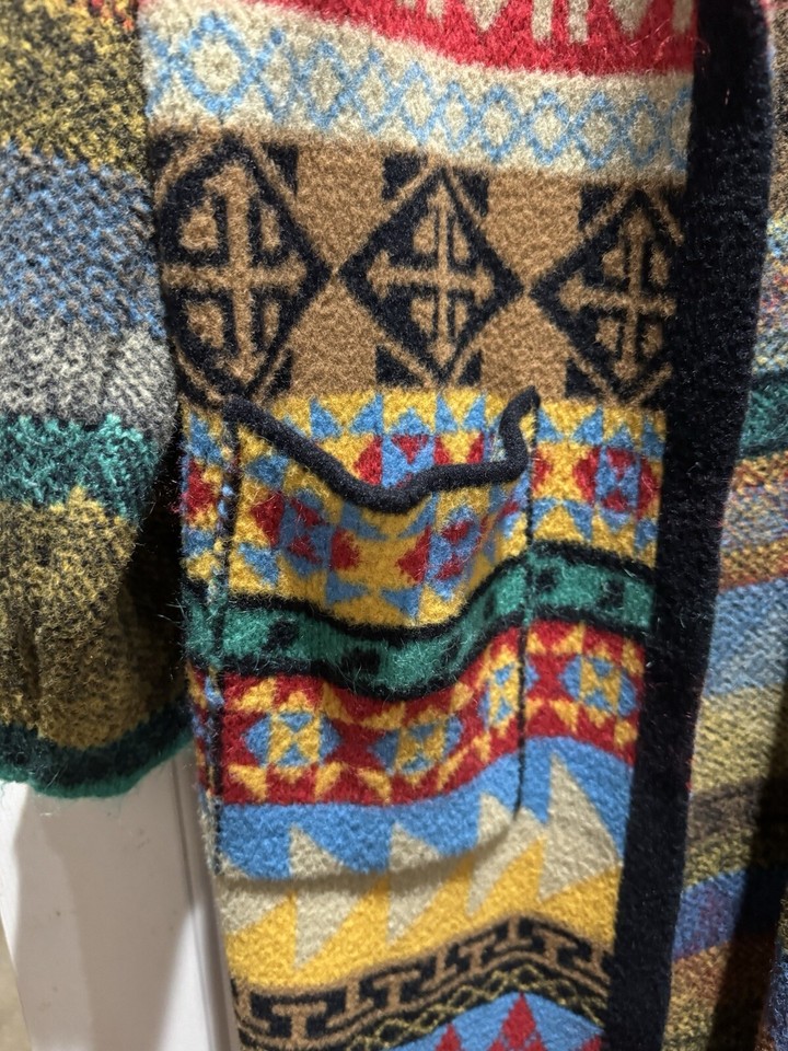 Akep Women's 40 Aztec Boho Festival Knit Sweater Duster Long Cardigan ...