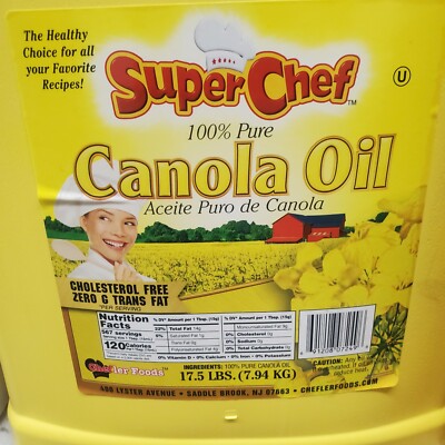 100% superchef Canola Oil - 17.5 lb. | eBay