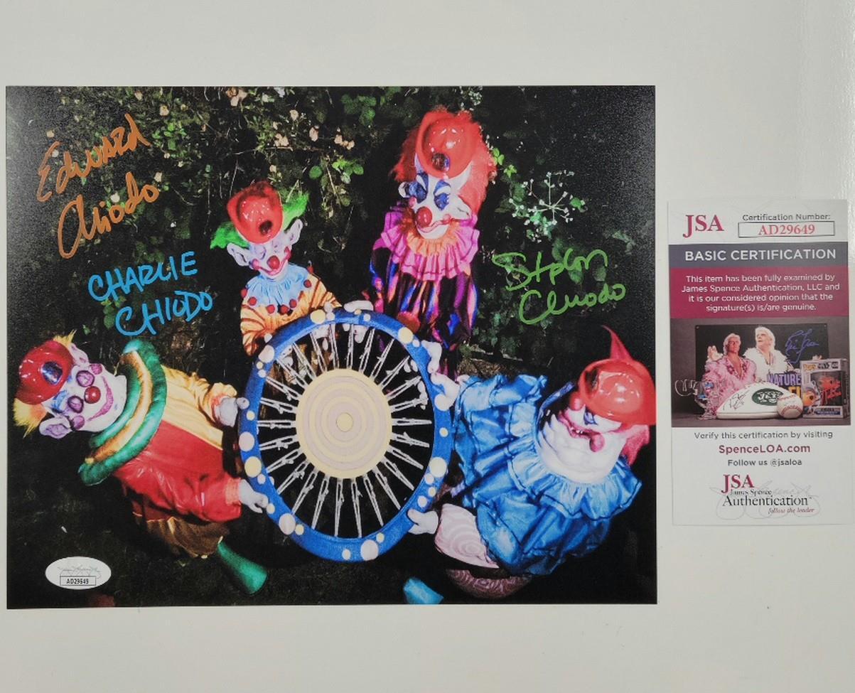 Chiodo Brothers signed Killer Klowns From Outer Space 8x10 photo #3 ...