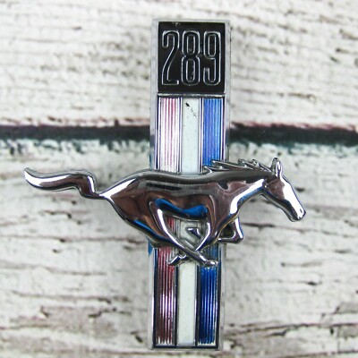 Vintage Ford Mustang 289 Fender Emblem Badge 60s | eBay