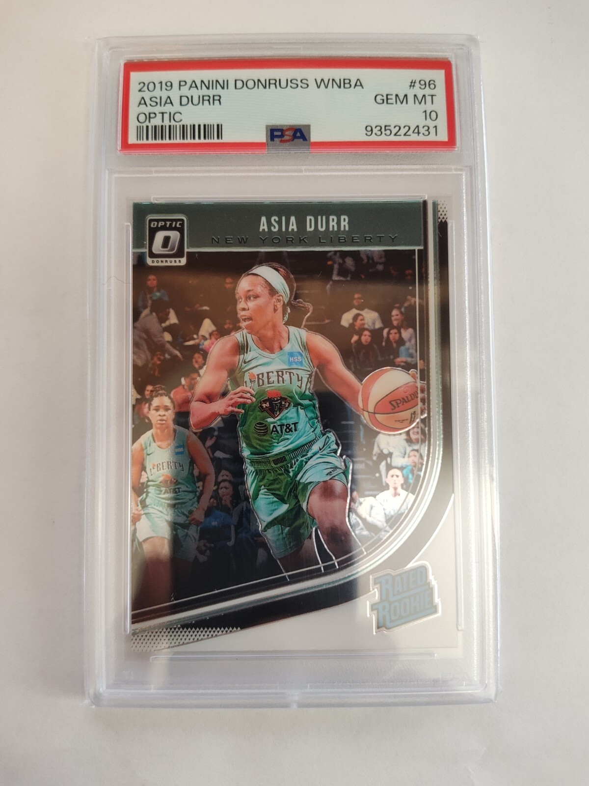 2019 Donruss WNBA Asia Durr #96 OPTIC ROOKIE PSA 10! POP 5! RC | eBay