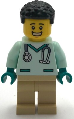Lego New Male Minifigure Doctor Nurse Animal Clinic Surgeon Vet ...