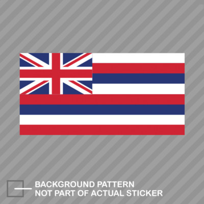 Hawaii Flag Sticker Decal Vinyl hawaiian state the aloha | eBay