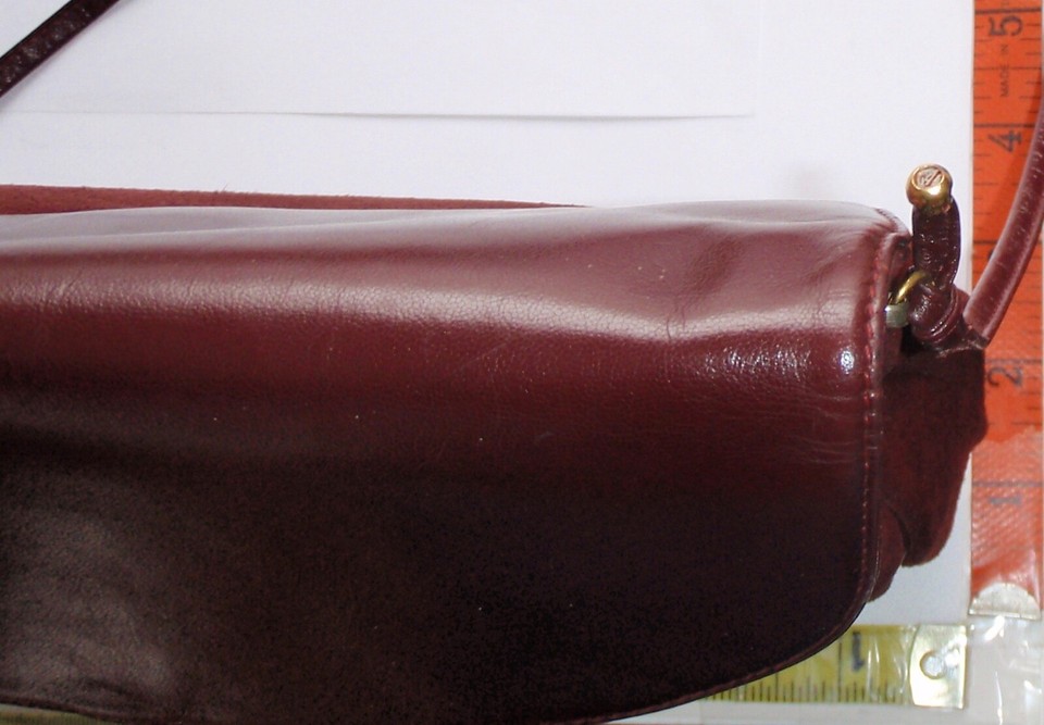VTG 1950s Koret Saks Fifth Ave suede Burgundy Pocketbook W Leather ...