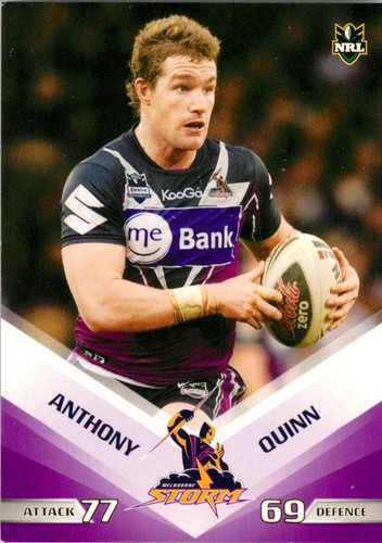 2010 MELBOURNE STORM NRL Card ANTHONY QUINN Daily Telegraph | eBay ...