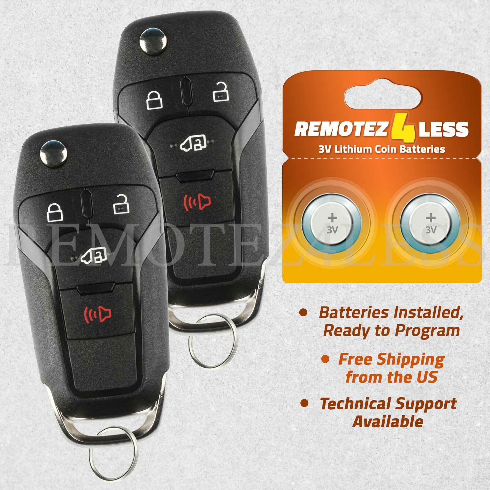2 For 2019 2020 Ford Transit Replacement Remote Keyless Entry Fob Flip ...