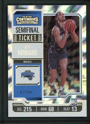 2023-24 JETT HOWARD 82/99 PANINI CONTENDERS SEMIFINAL TICKET ROOKIE RC ...