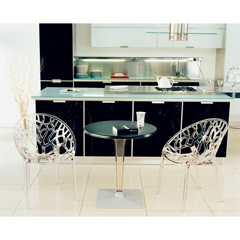 Compamia Crystal Polycarbonate Patio Dining Chair in Transparent | eBay