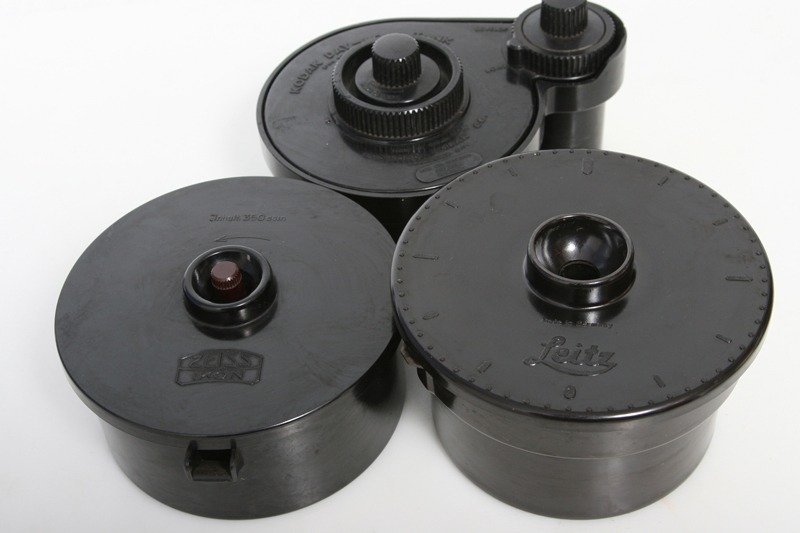 Three Vintage 35mm film Developing Tanks: Leica, Zeiss and Kodak ...