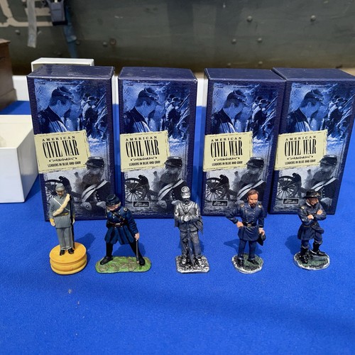 W.Britain American Civil War Leaders in Blue and Gray Five Soldiers ...