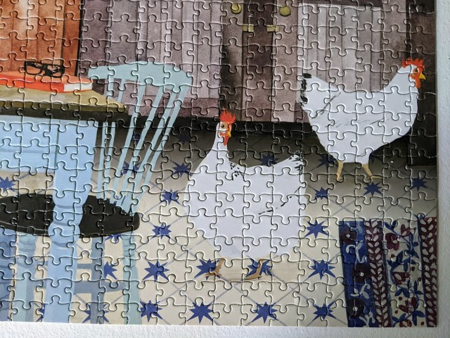 eeBoo Piece and Love Kitchen Chickens 1000 piece square adult Jigsaw ...