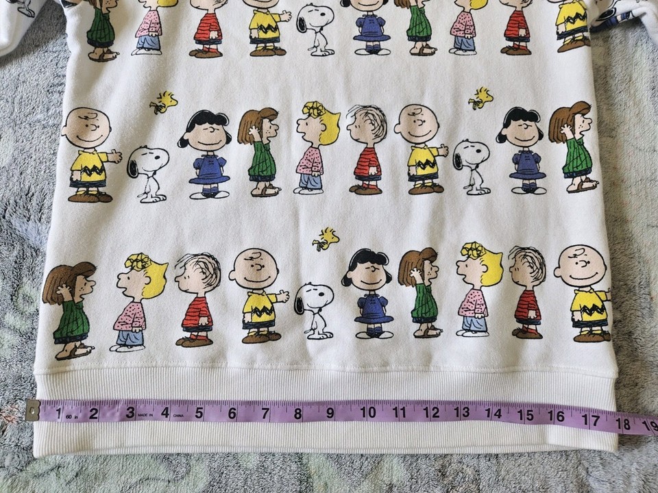 Peanuts Snoopy All Over Print Crewneck Sweatshirt 2016 Small Size | eBay
