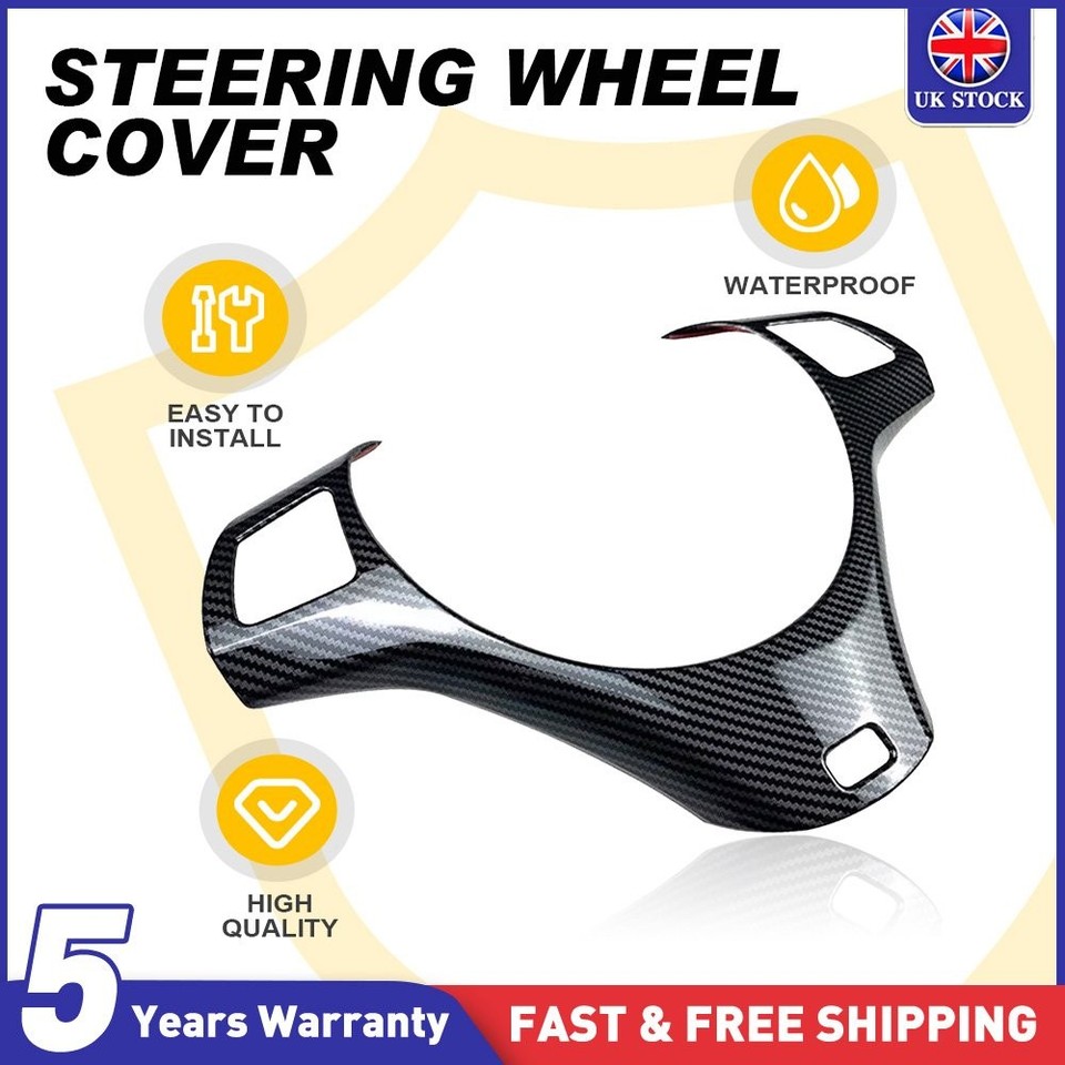 1x ABS Carbon Fibers Steering Wheel Trim Covers Frames For BMW M 3 E90 ...