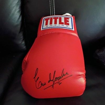 Eric Morales Signed Title Boxing Glove Photo Proof From Boxing Hof | eBay