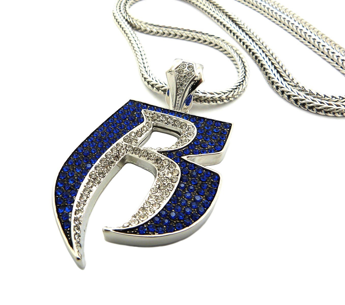 New 'R' RUFF RYDERS Pendant 4mm/36" Franco Chain Hip Hop Necklace XP860 ...