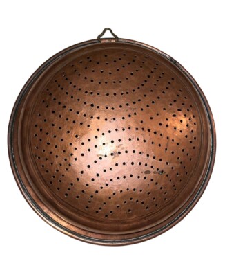 Vintage Antique 10” Copper Colander | eBay