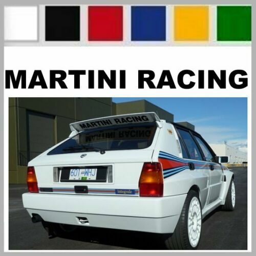 adesivo sponsor MARTINI RACING spoiler lancia prespaziato, auto 60cm | eBay