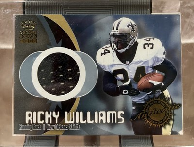 2000 Crown Royal Ricky Williams #4 Game Worn Jersey Swatch | eBay