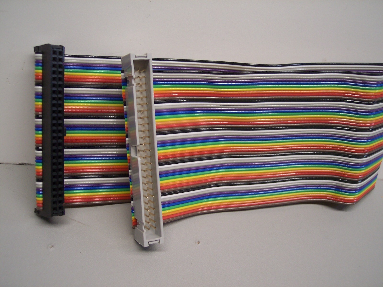 1ft 60-Pin (2x30) Female IDC to Male IDC 2.54mm Pitch Flat Ribbon Cable ...