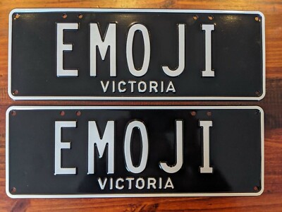 EMOJI Number Plates Victoria | eBay