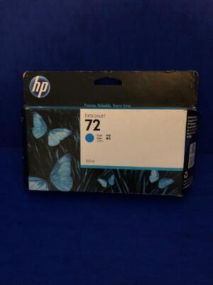 C9371A HP 72 Cyan Ink DesignJet T610 620 710 790 1100 1120 Date 2021 ...