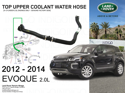 OEM RANGE ROVER TOP UPPER COOLANT WATER HOSE RANGE EVOQUE 2.0L E ...