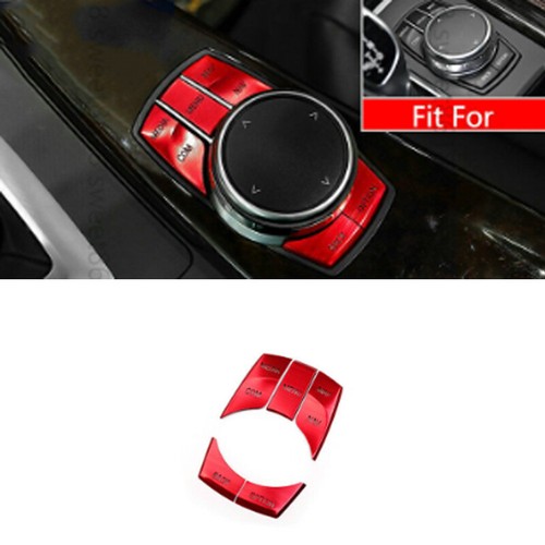 For BMW X1 X3 X4 X5 X6 3GT F15 5X Red Alloy Center Multimedia Buttons ...