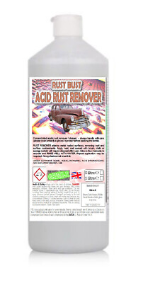 Acid RUST-BUST Acidic Metal Rust Corrosion Remover Cleaner Concentrate ...