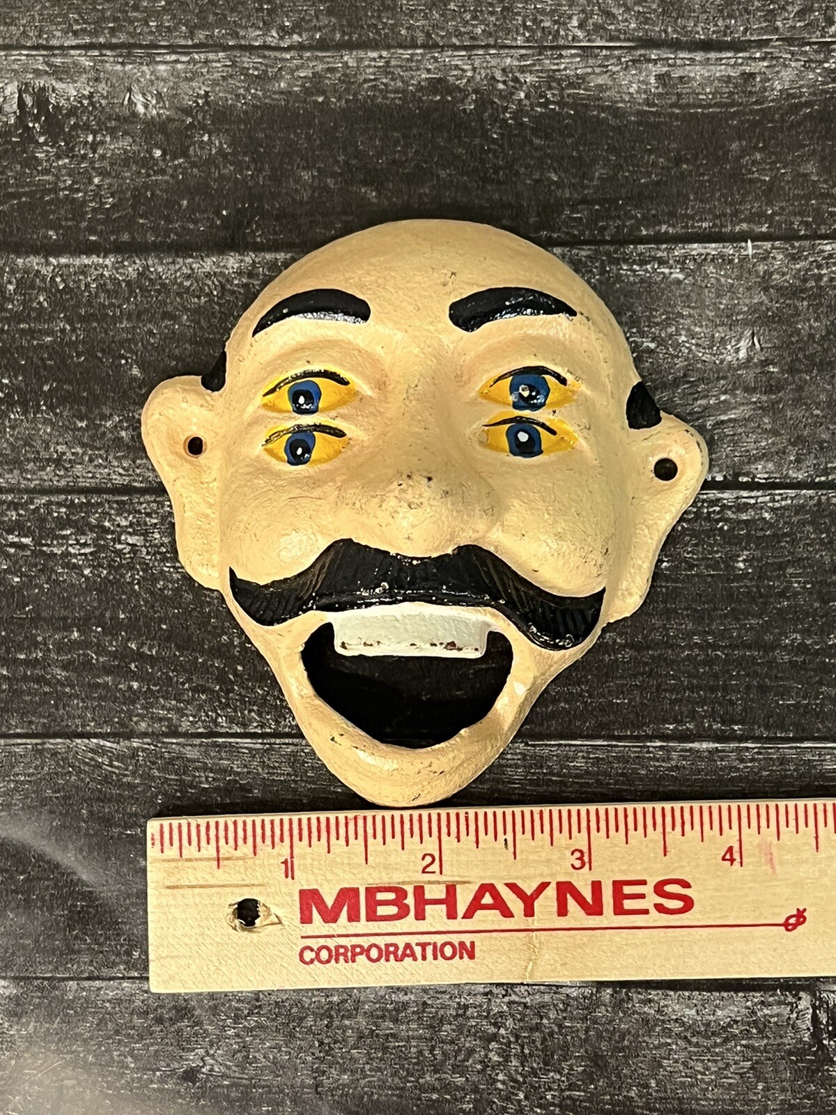 4-Eyed Man Wall Mounted Bottle Opener With Antique Finish | eBay