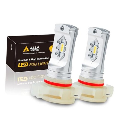3800lm 2504 PSX24W LED Fog Light Bulbs 12276 Xtreme Super 3000K Golden ...