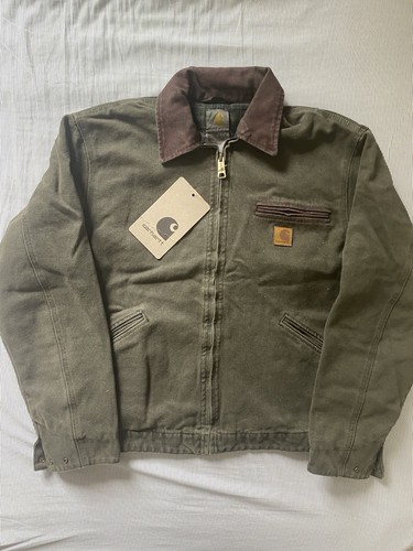 Carhartt Moss Green WIP Detroit Jacket Men’s Large New | eBay