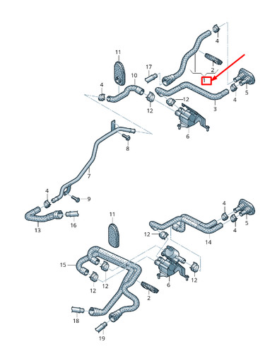 NEW AUDI A6 AVANT C7 ENGINE COOLANT FEED HOSE 4G0819350B ORIGINAL | eBay