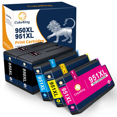 5PK Ink Cartridge 950XL 951XL for HP Office Pro Printer 8100 8600 8610 ...