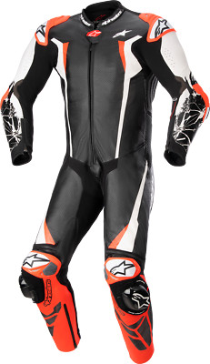 Alpinestars Racing Absolute v2 Leather Suit Black/White/Red US 48 / EU ...