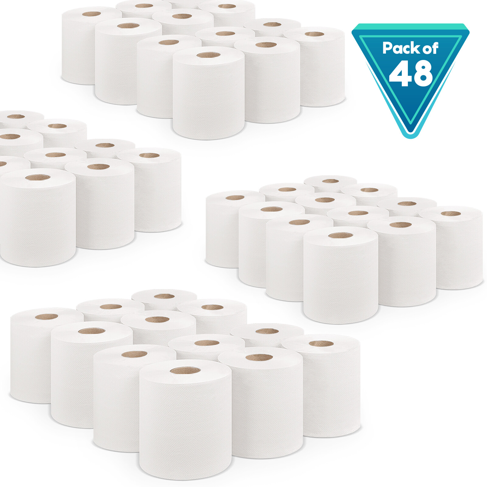 Centre Feed 2Ply White Rolls Embossed Kitchen Hand Paper Towel Office ...